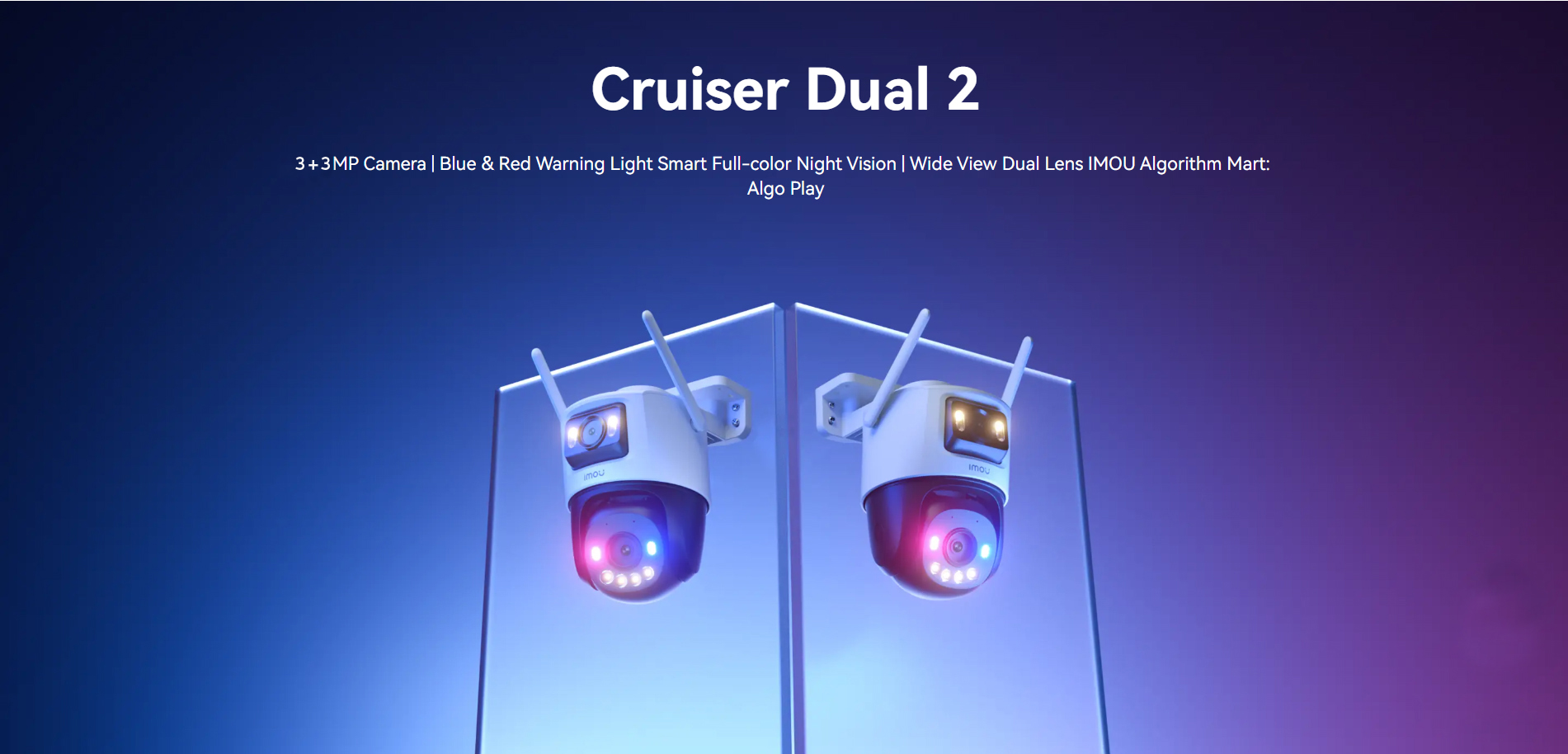 IMOU Cruiser Dual2 Outdoor Camera 3MP +3MP - Integrated Security ...